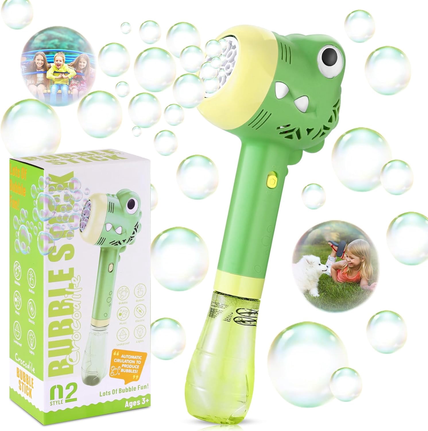 Bubble machine magic wand gift is perfect for 1 - 8-year-old children's ...