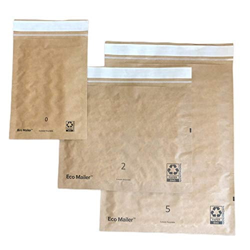 Bubblefast! Brand Curbside Recyclable Padded Mailer Envelopes, Eco ...