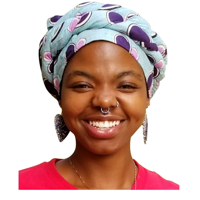 Bubblegum African Print Ankara Modu Hat Pre Tied Head Wrap