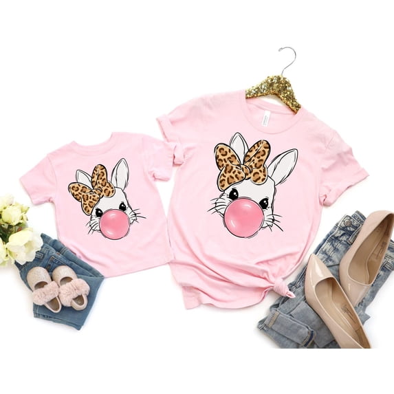 Bubblegum Bunny Mommy and Me Easter TShirts - Walmart.com