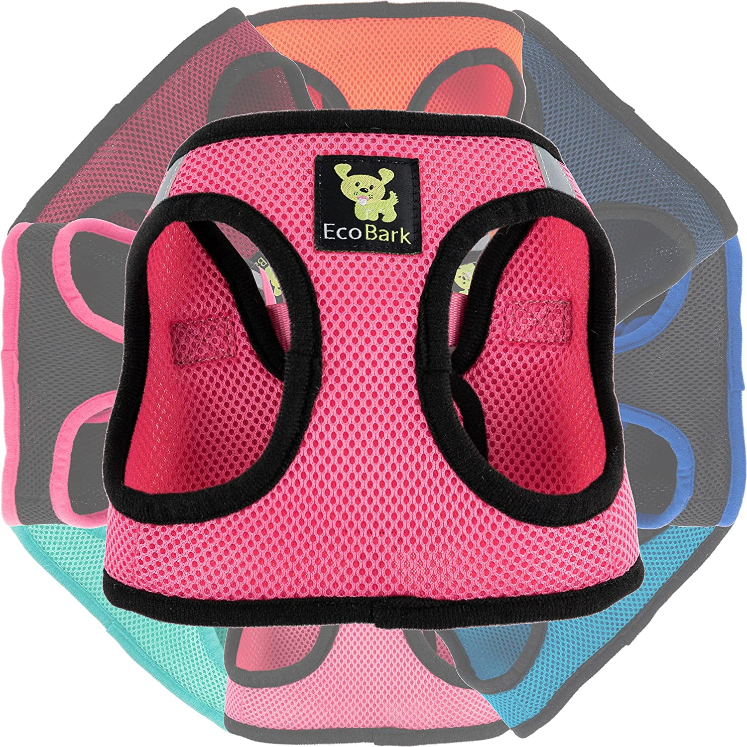 Bubblegum Pink Dog Harness EcoBark Step-In Rapid Fastener Light Pink ...