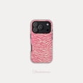 Bubblegum Zebra Print Phone Case for iPhone 11 12 13 14 15 16 17 Pro ...