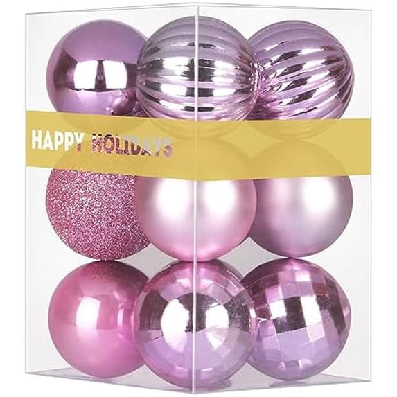 Bubblegun Pink 1.6" Small Christmas Balls Christmas Tree Decoration ...