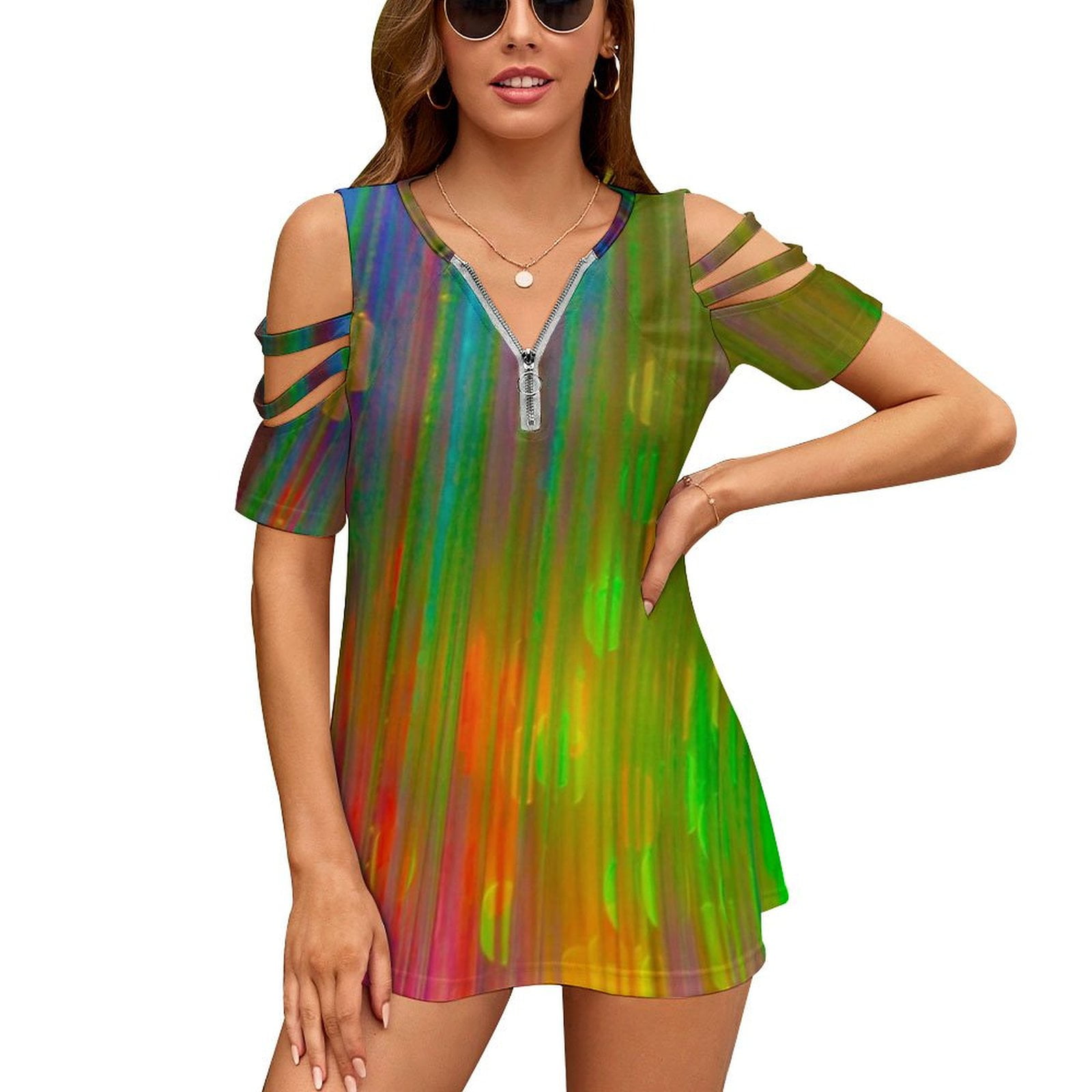 Bubbles 10 Sexy And Club Fashion Female T-Shirt Short Sleeve Off ...