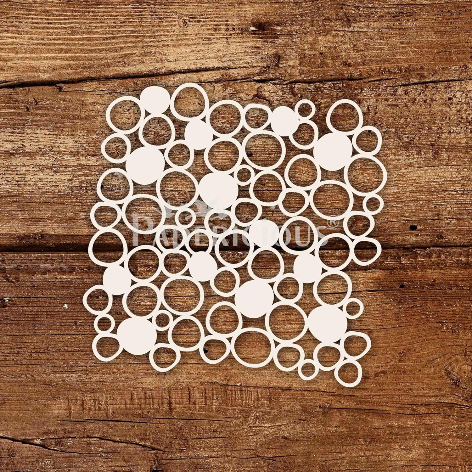 Bubbles 6x6 Inch Laser Cut Pattern Chipboard 14mm - Walmart.com