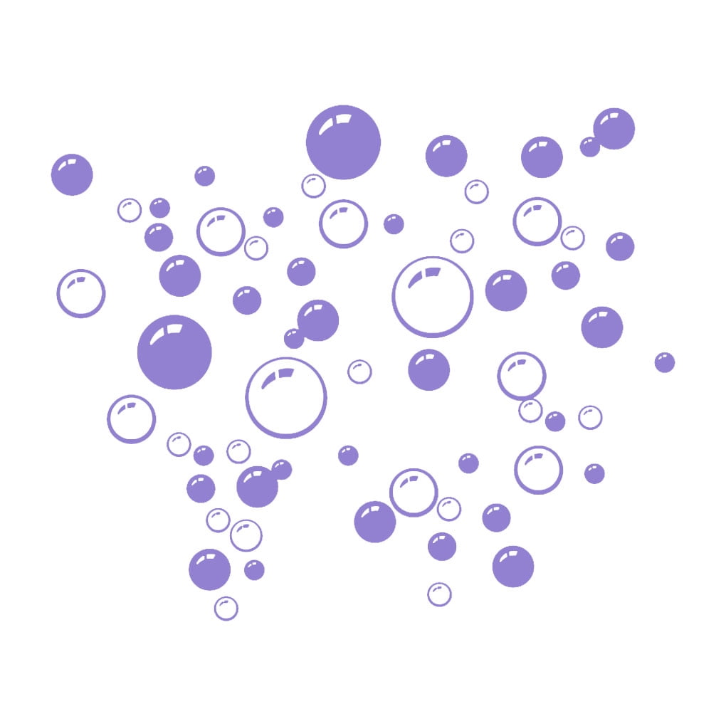 Bubbles Circle Removable Wallpaper Bathroom Window Wall Sticker Home ...