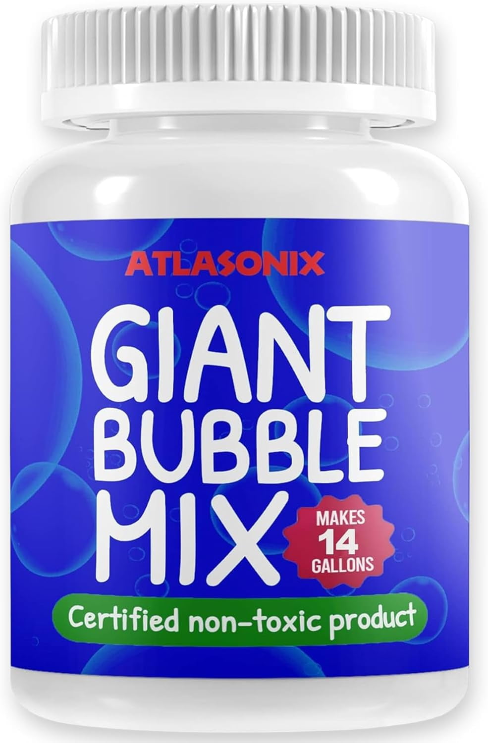 Bubbles for Kids – Giant Bubble Wand & Powder Mix | Makes 896 oz (7 Gallons) of Bubble Solution ...