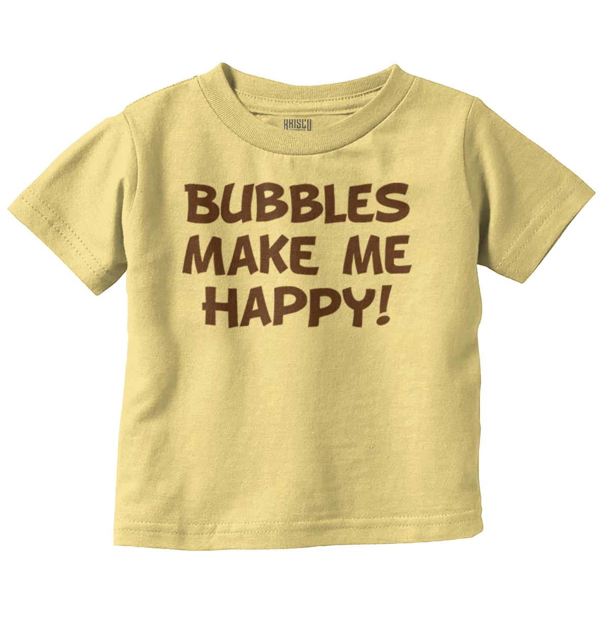 Bubbles Make Me Happy Fun Playtime Toddler Boy Girl T Shirt Infant ...