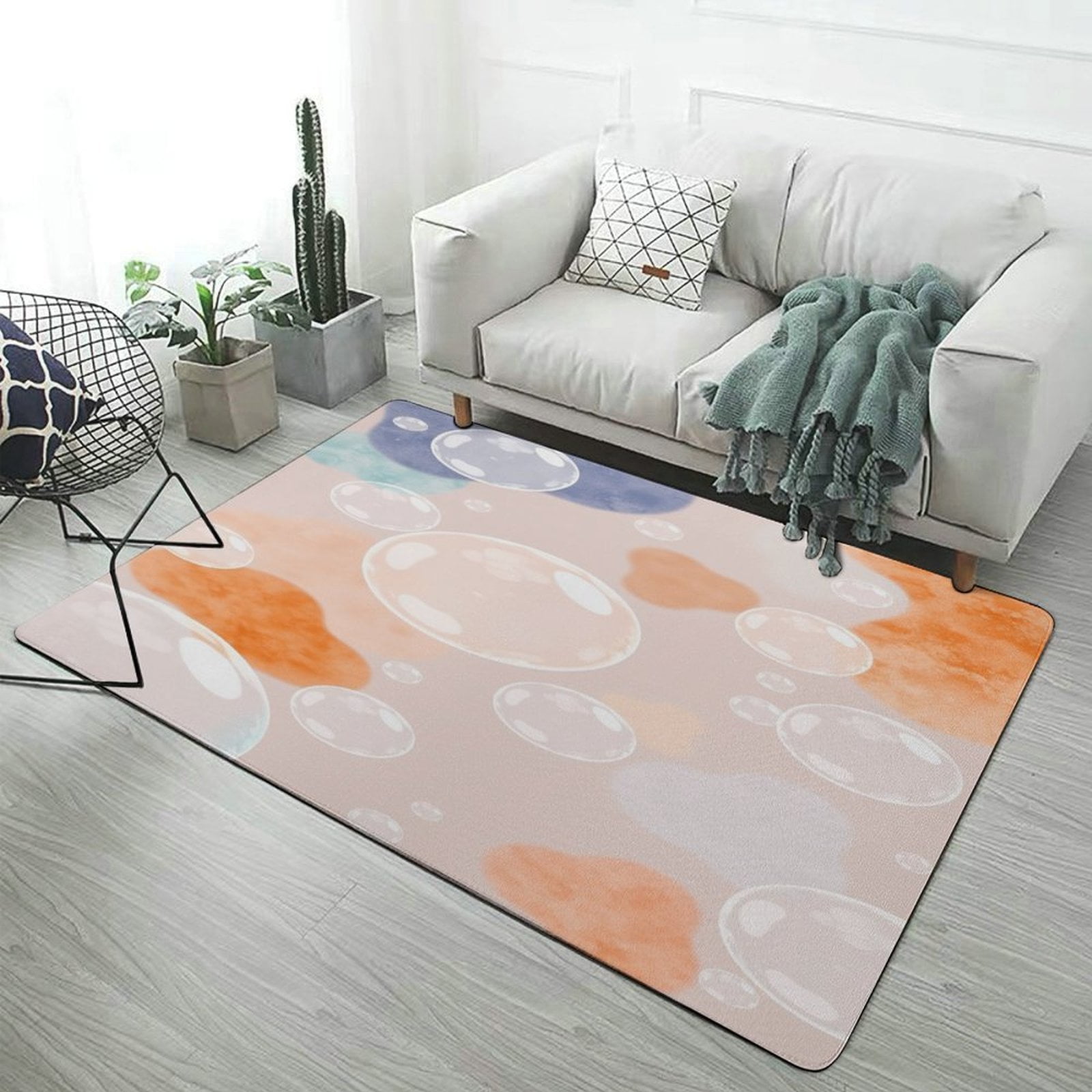 Bubbles Pastel Background Carpet Large Size Living Room American Style ...
