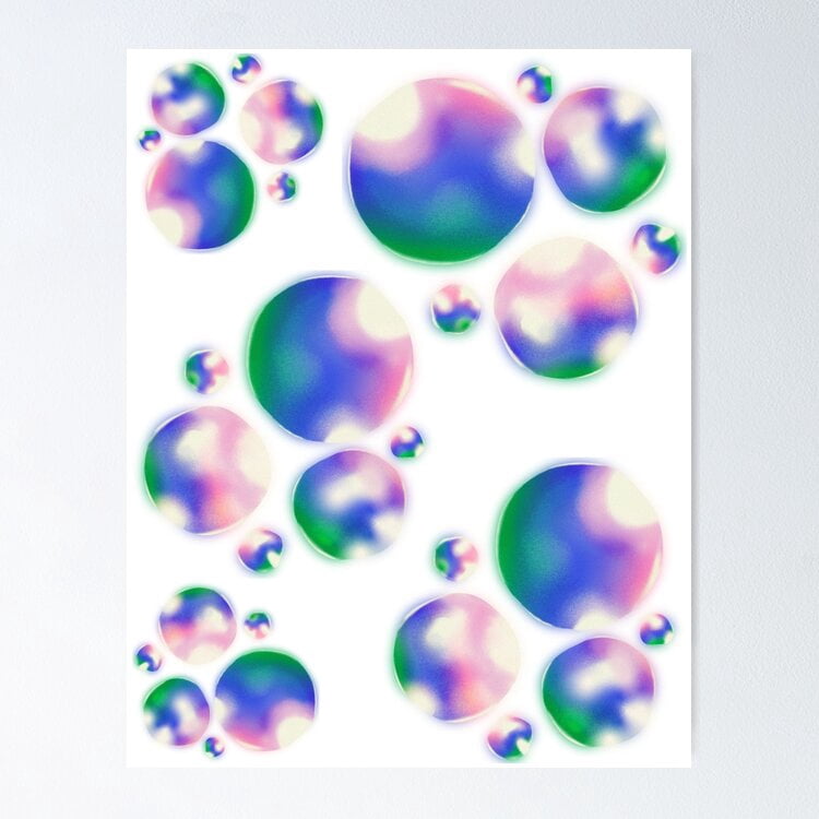 Bubbles Poster- Unframed Poster | Wall Art | Perfect For Home Decor ...