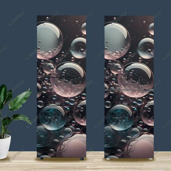 Bubbles Refrigerator Stickers Home r Kitchen Murals DIY Wall Stickers ...