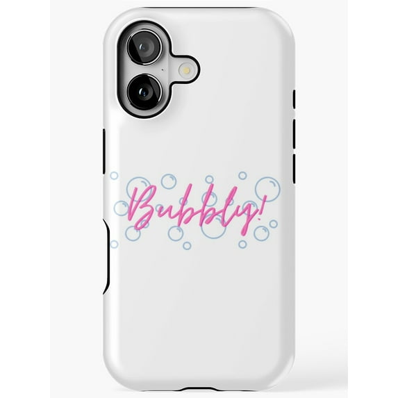 Bubbley Fun Playful Text Design Phone Case for iPhone 17 16 15 14 13 12 ...