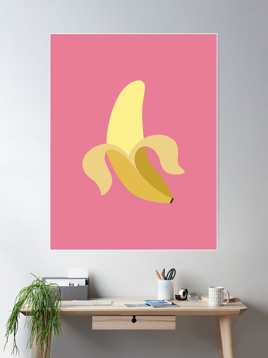 Bubbly Banana Poster Wall Art, Modern Wall Decor For Living Room ...