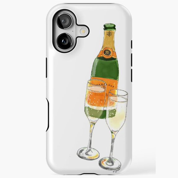 Bubbly Dreams Party Quote Phone Case for iPhone 17 16 15 14 13 12 11 ...
