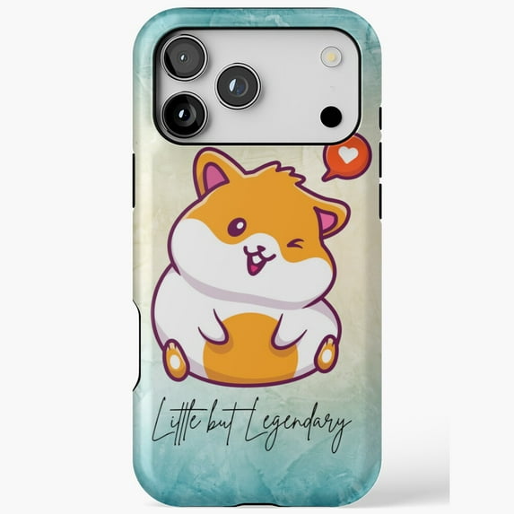Bubbly Hamster Little but Legendary Cartoon Artwork iPhone Case 17 16 ...