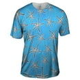 Bubbly Starfish Light Blue Mens T-Shirt All Over Print - Walmart.com