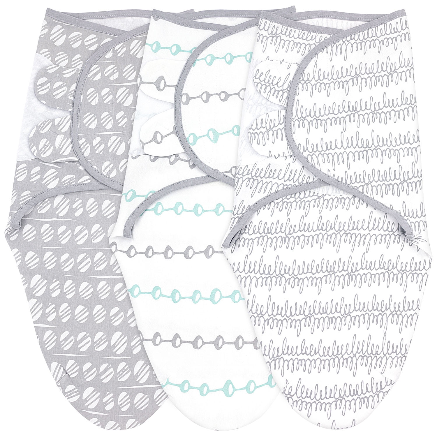 Bublo Baby Swaddle Blanket Boy Girl, 3 Pack Large Size Newborn Swaddles ...