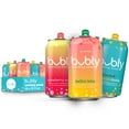 bubly Sparkling Water, Bellini, Strawberry Sunset and Coconut Variety Pack, 12oz can, 18 ...