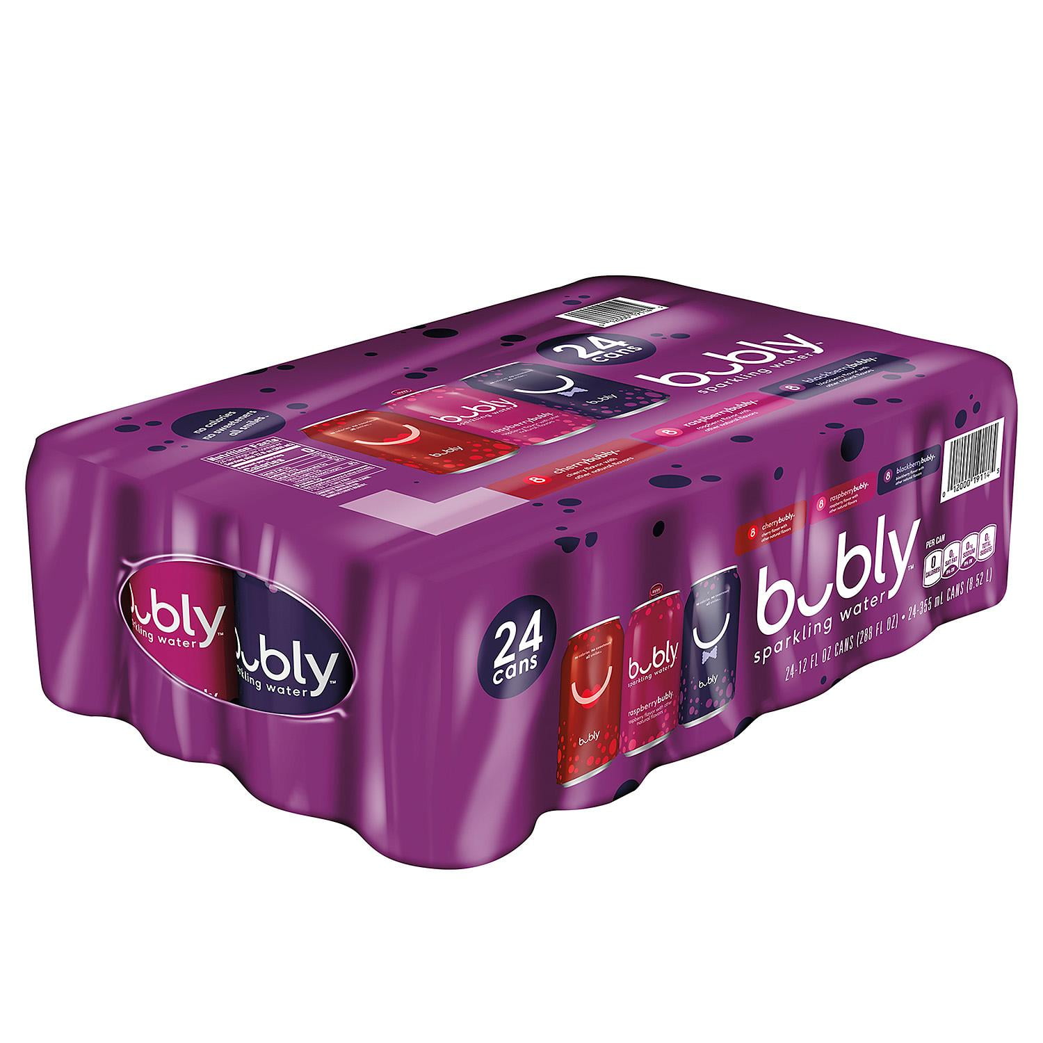 bubly Sparkling Water Variety Pack, 12oz Cans, 24pk - Walmart.com