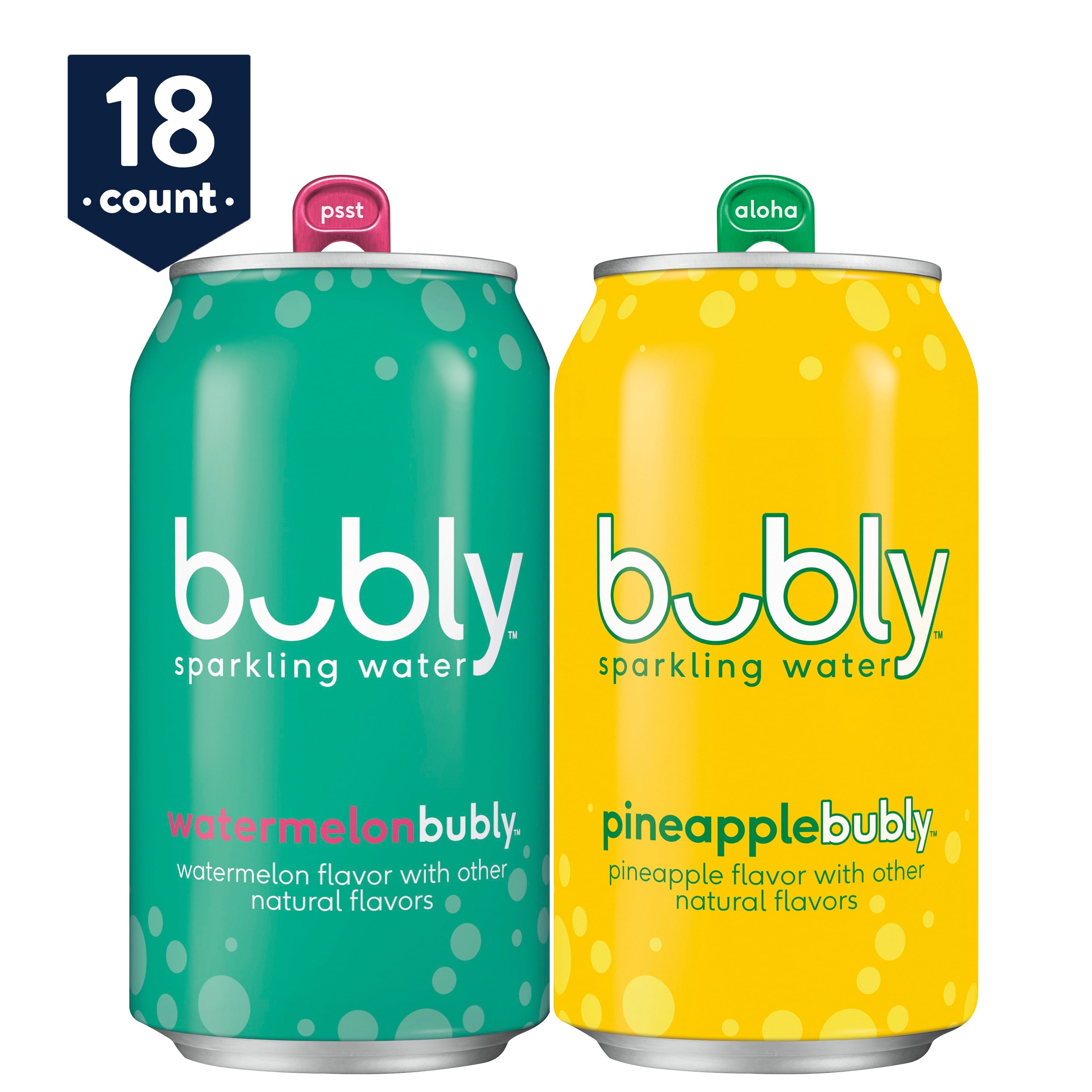 Bubly Assorted Flavored Non-Calorie Sparkling Water, Summer Variety ...