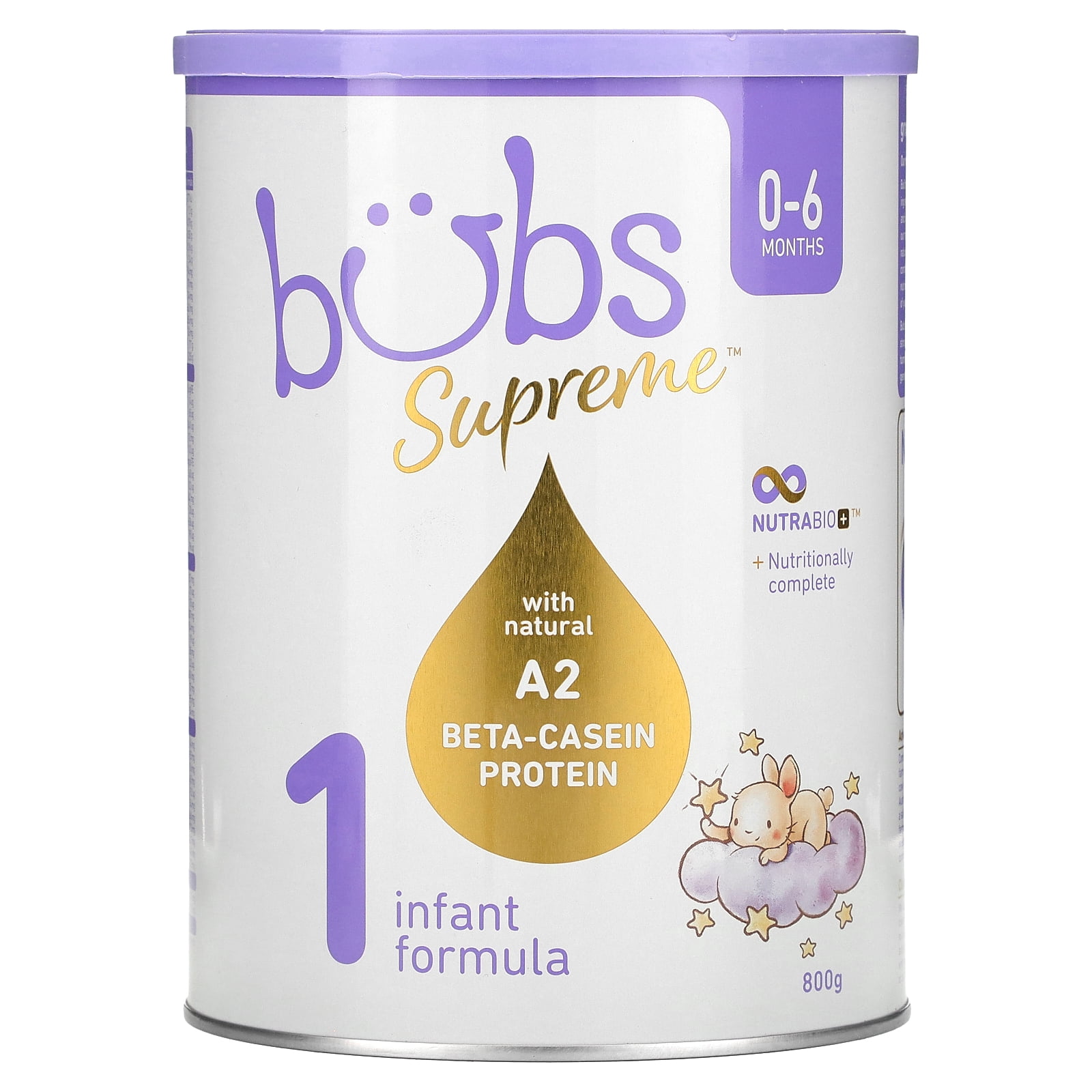 Bubs Supreme Infant Formula, Stage 1, Infants 0-6 months, Made with A2 ...