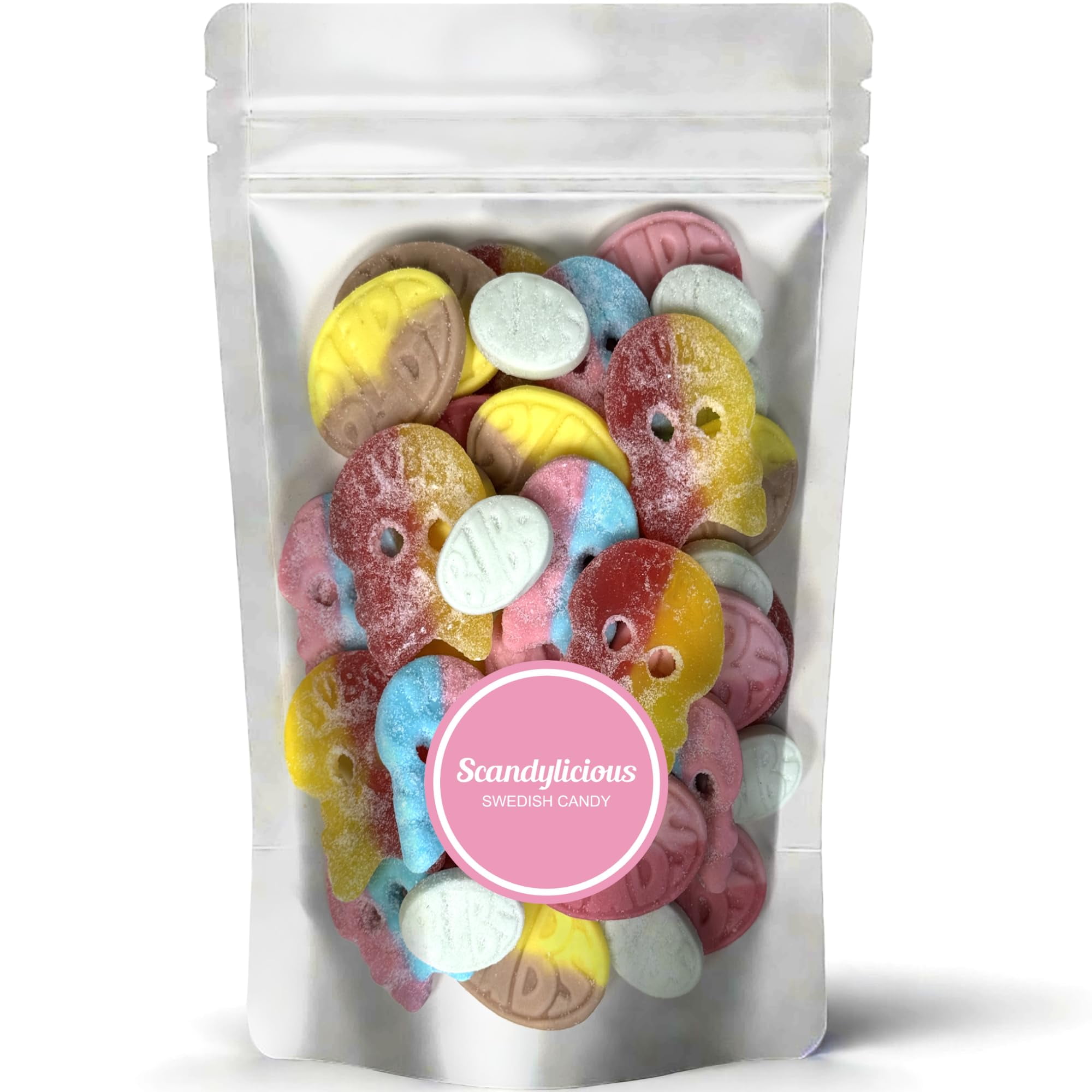 Bubs Swedish Candy Mix DMF15 - Skulls Ovals 0.5 LB of Fizzy, Fruity ...