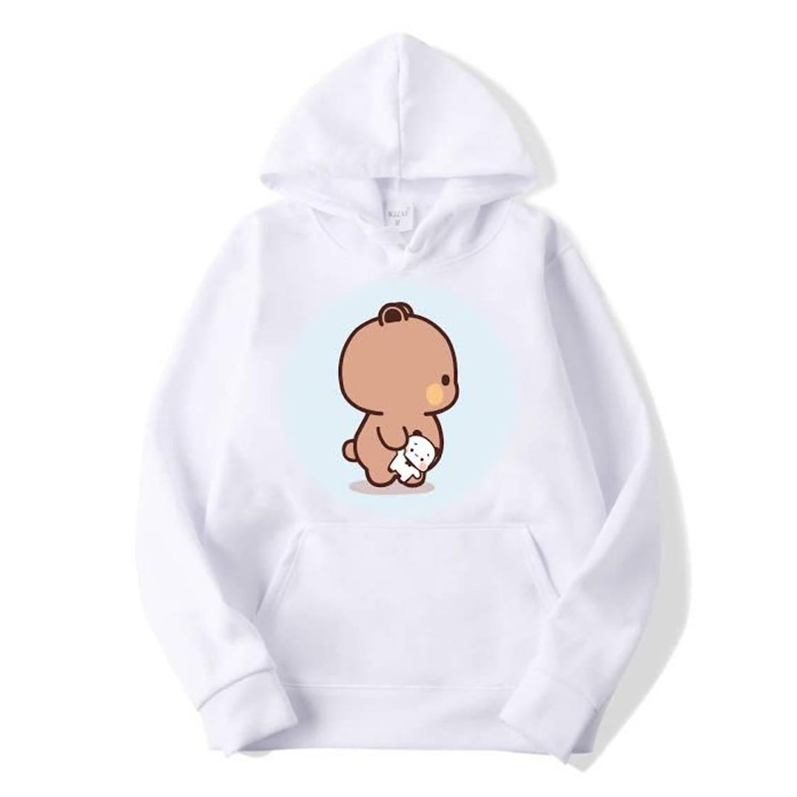 Bubu Dudu Hoodie Matching Hooded Sweatshirt for Couple,Ash color,size ...
