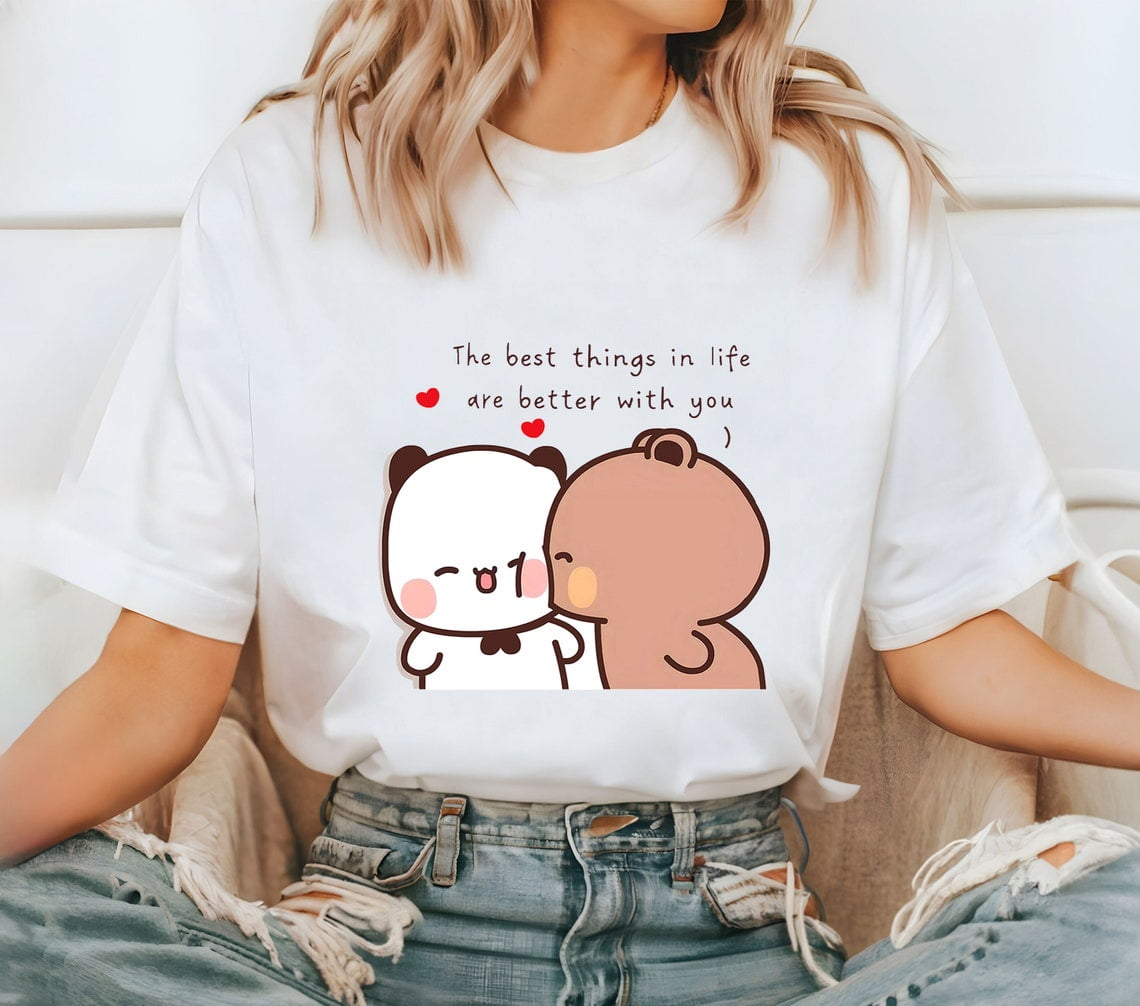 Bubu Dudu best things in life T-shirt for Men Women,Charcoal color,size ...