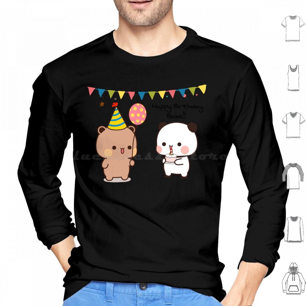 Bubu Panda Celebrating Her Dudu Bear’s Birthday ? ? Hoodies Long Sleeve ...