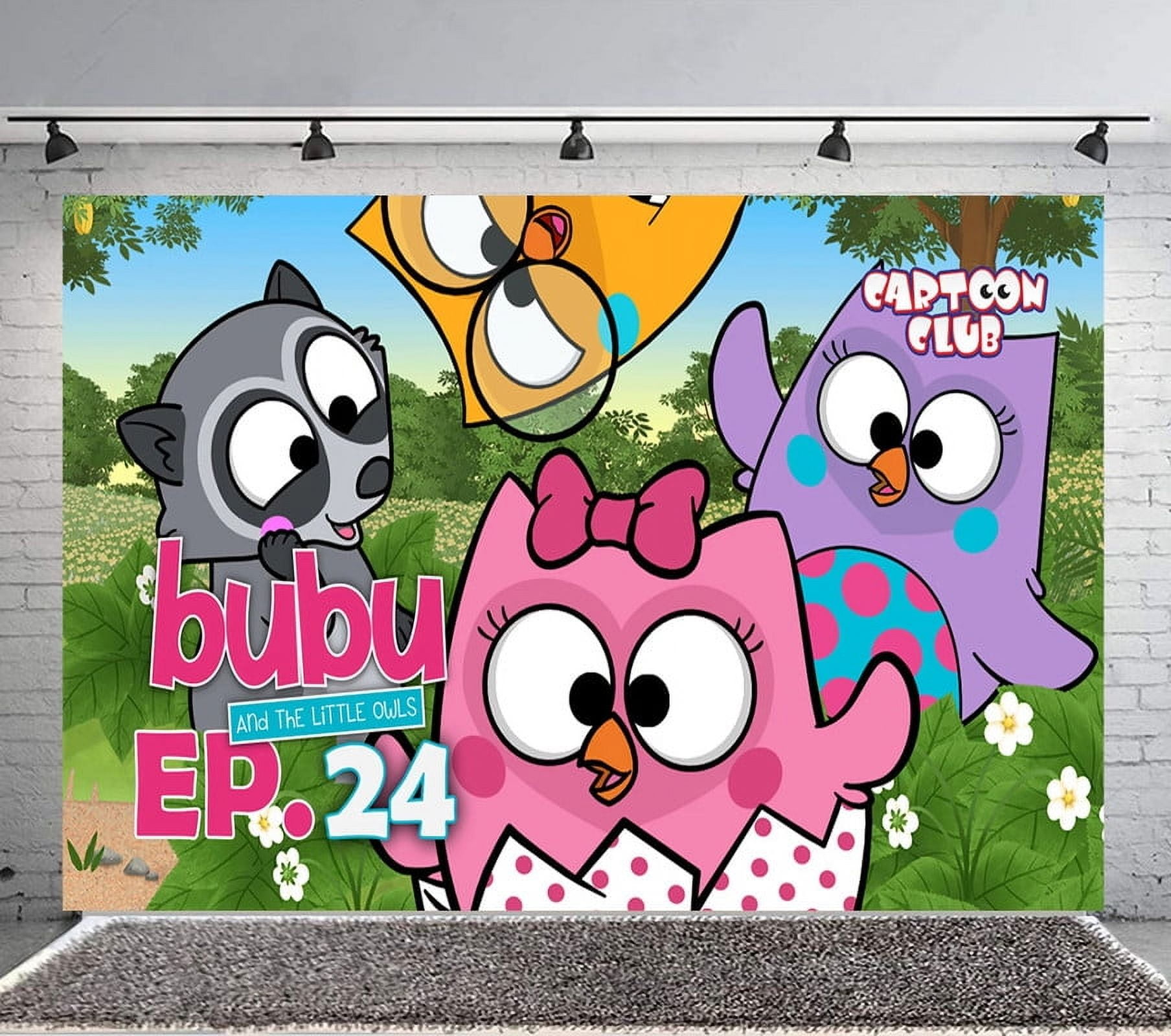 Bubu and The Little Owls Backdrop Banner Party Supplies Poster Movie ...