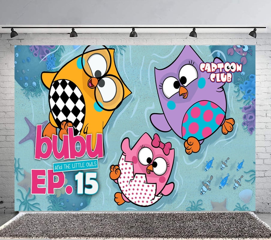Bubu and The Little Owls Backdrop Banner Party Supplies Poster Movie ...