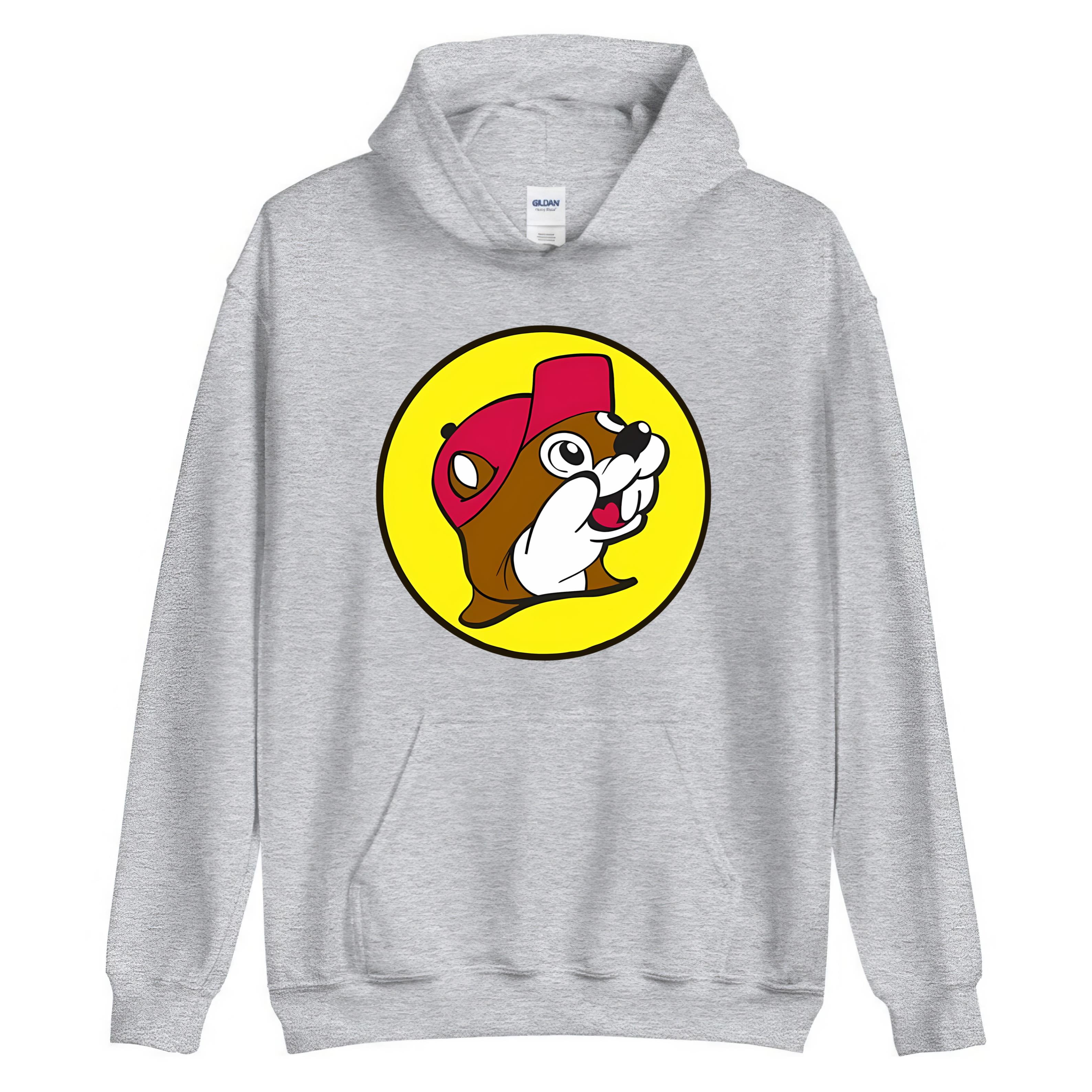 Buc Iconic Logo Merchandise Red Hoodies, Fun Road Trip Graphic Tee, Retro Gas Station Logo Shirt ...