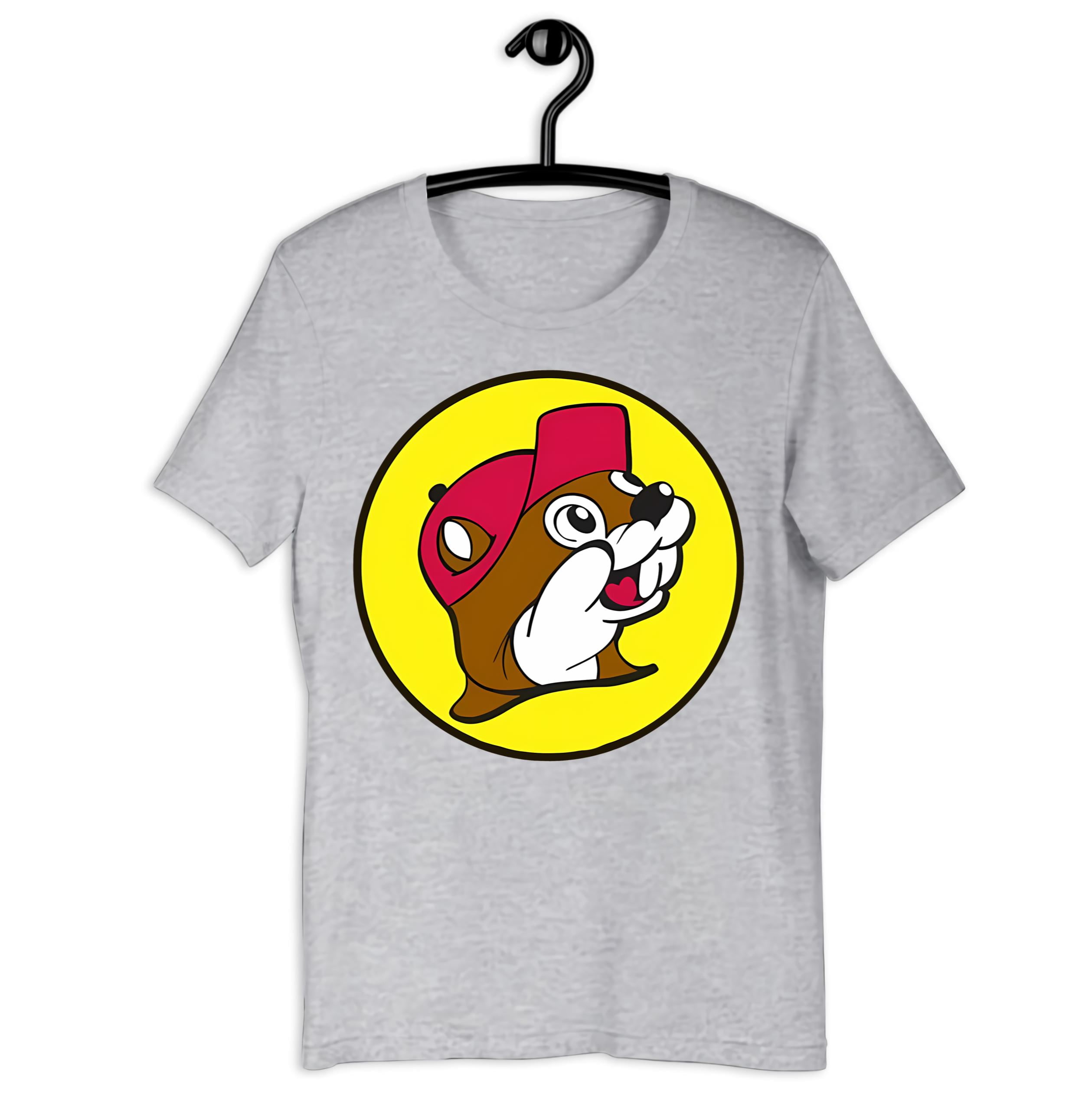 Buc Iconic Logo Merchandise Red T-Shirts, Fun Road Trip Graphic Tee, Retro Gas Station Logo ...