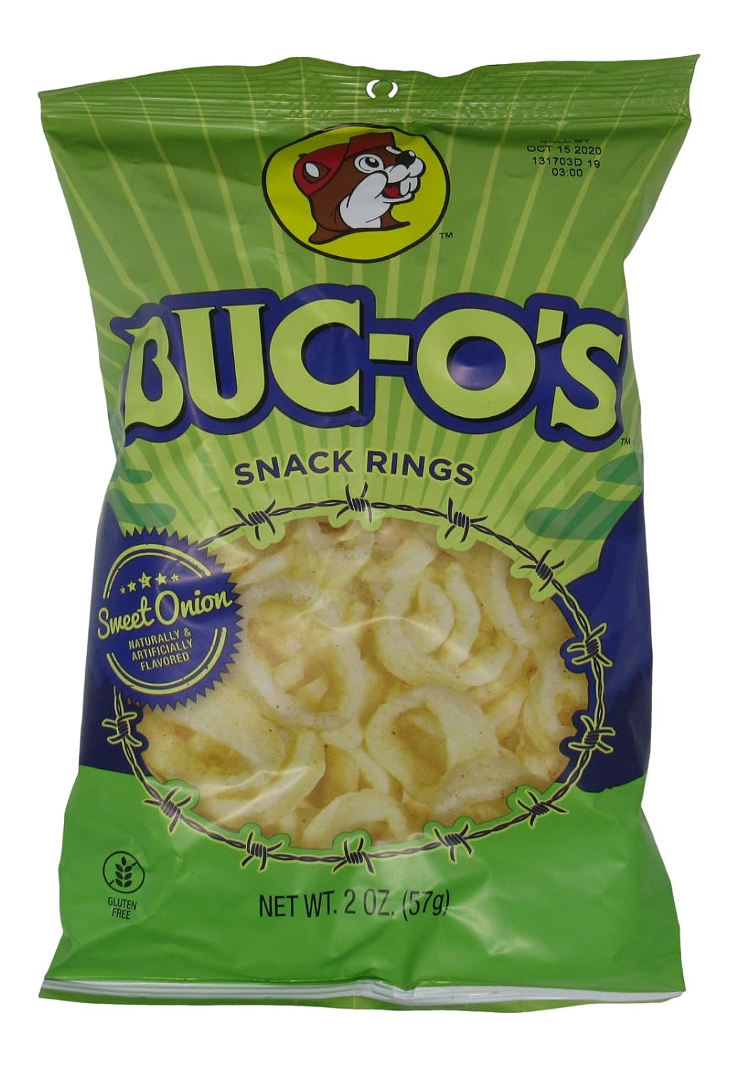 Buc-Os: Sweet Onion Flavored Snack Rings Puff From Texas, Gluten Free ...