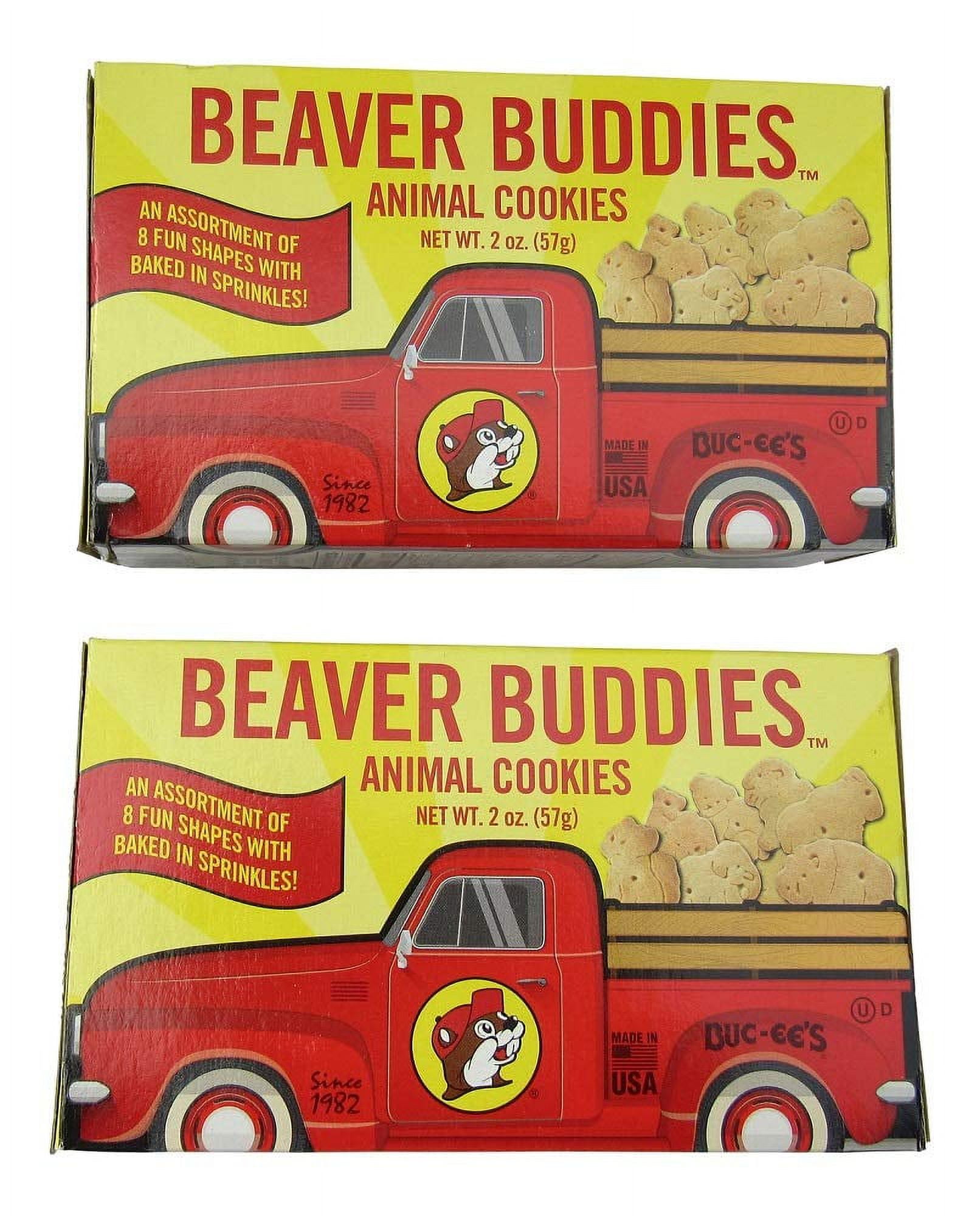 Buc-ee's Beaver Buddies Animal Crackers HYZ01 Cookies, Two Boxes (2 Oz ...