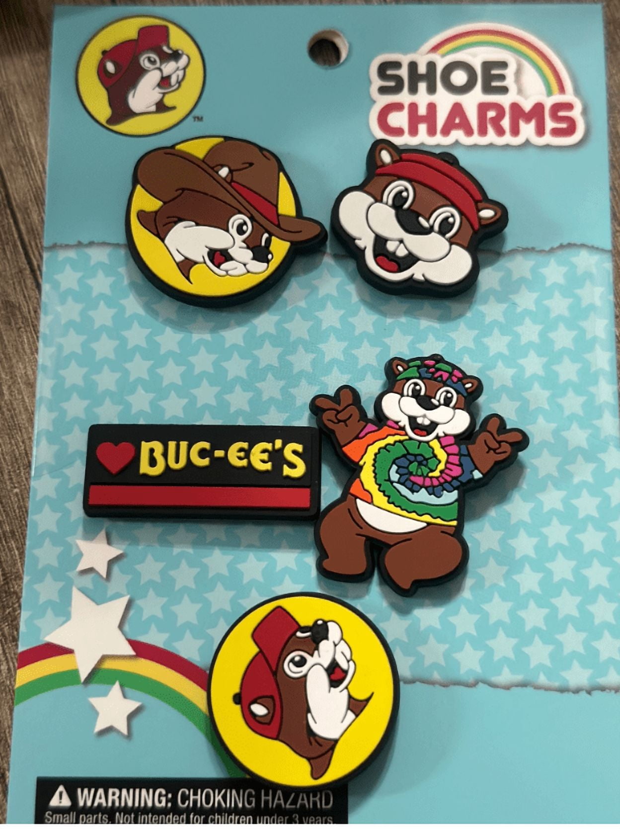 Buc-ee's Beaver Shoe Charms 1 Pack - 5 Charms Total - Sandals ...