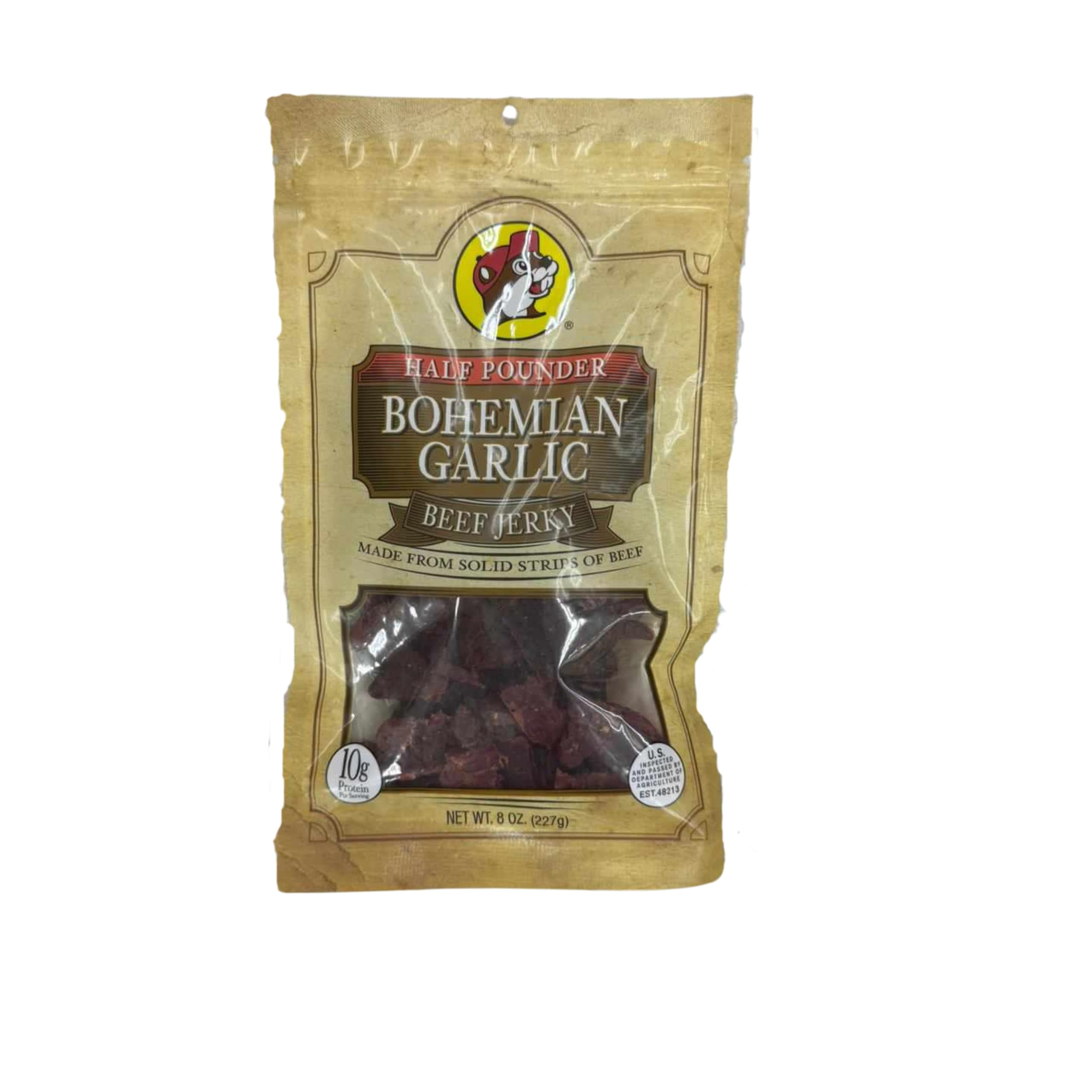 Buc-ee's Bohemian Garlic Beef Jerky - BSL1 8 oz | Premium Handcrafted ...