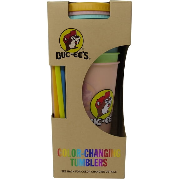 Buc-ee's Color Changing Tumblers, 5 Different Tumblers with Lids and ...