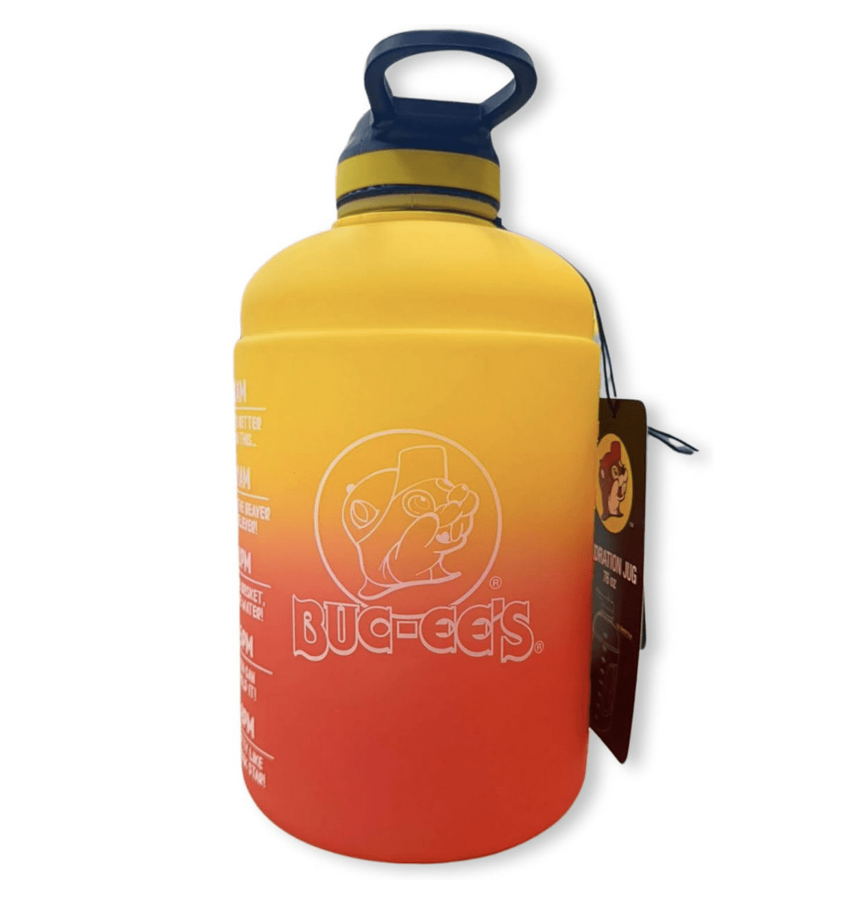Buc-ee's Large 64 oz Hydration Bottle Jug | Gold to Red Ombre | Large ...