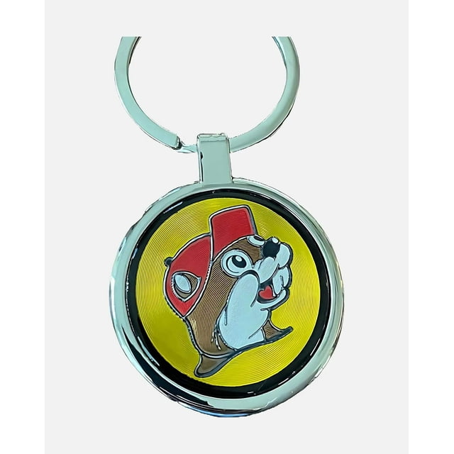 Buc-ee's Metal Keychain - Round Yellow - Walmart.com