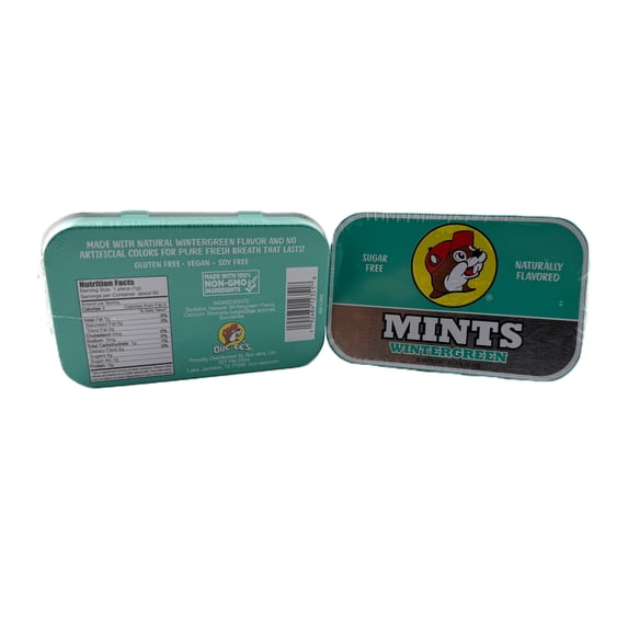 Buc-ee's Naturally Flavored Sugar Free Wintergreen Mints 2pk - Walmart.com