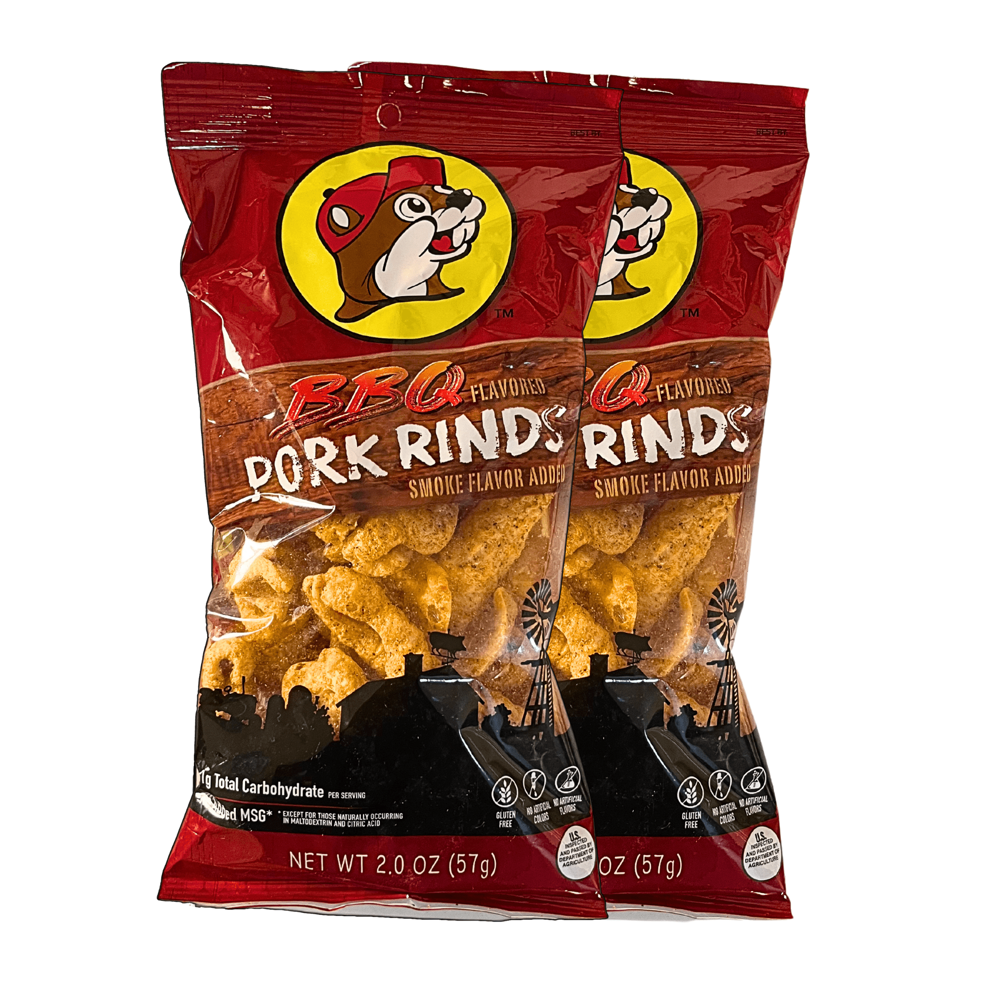 Buc-ee's Pork Rinds, BBQ Flavor, Keto Friendly, BBQ Pork Rind, 4 Oz (2 ...