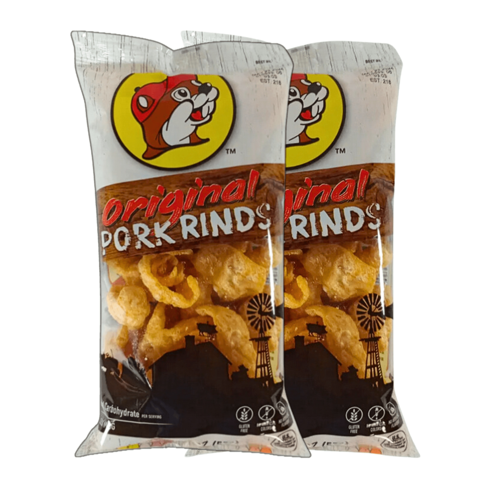 Buc-ee's Pork Rinds, Original Flavor, Keto Friendly, Original Flavor, 2 ...