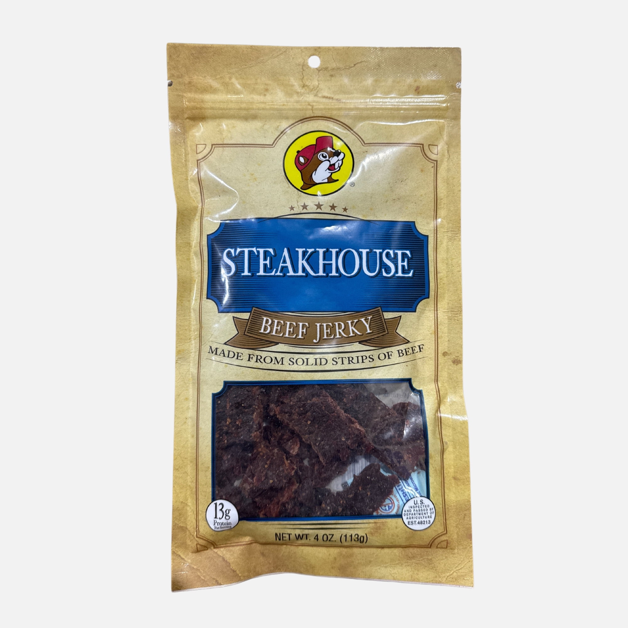 Buc-ee's Steakhouse Beef Jerky 4 oz - Walmart.com