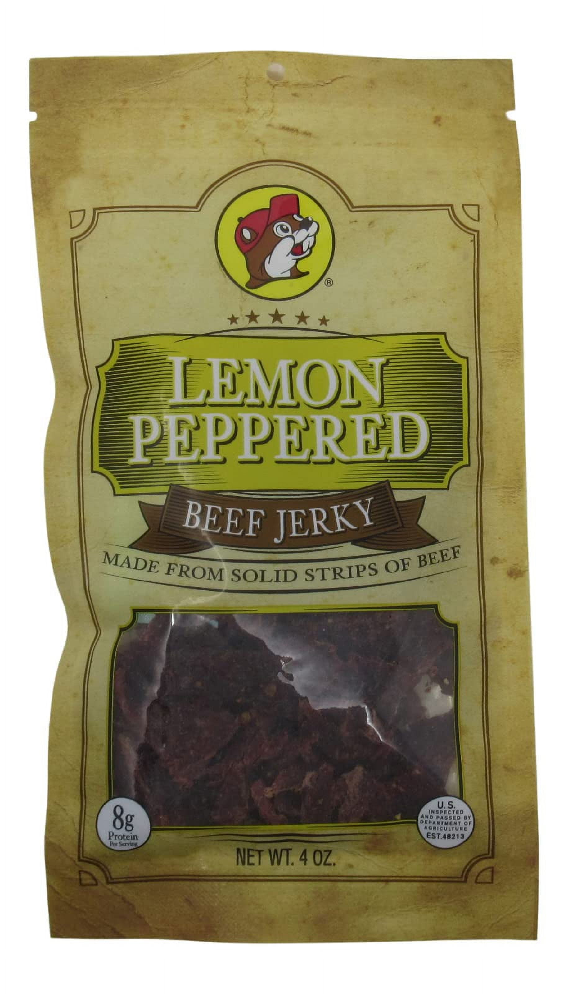 Buc-ee's Texas Hill Country CCF19 Brand Lemon Pepper Beef Jerky in ...