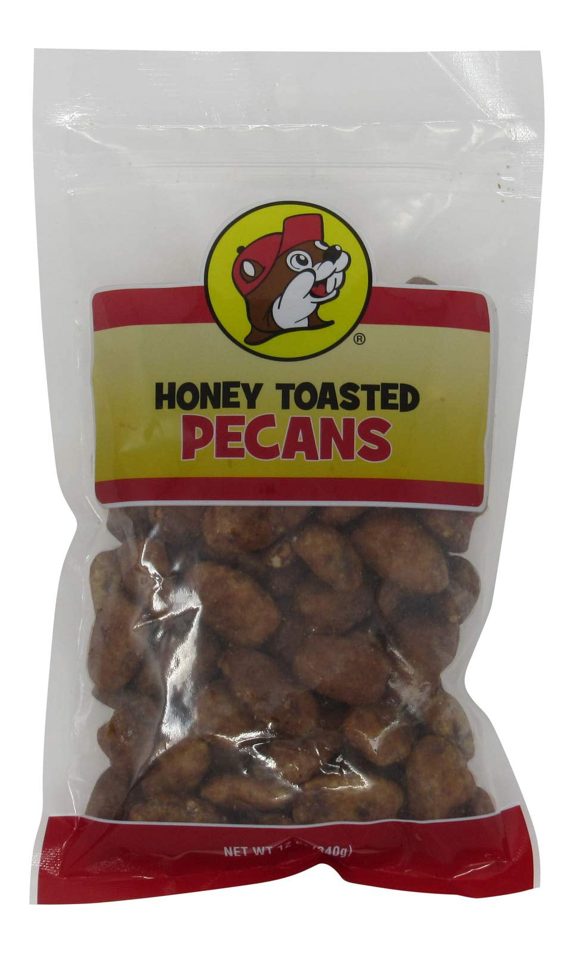 Buc-ees Honey Toasted Pecans RRF12 in a Resealable Bag, 12 Ounces ...