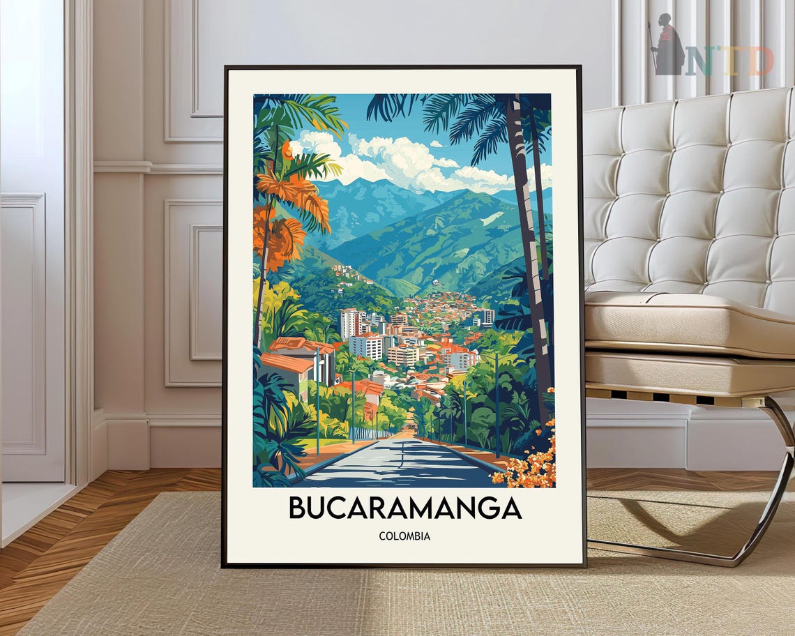 Bucaramanga Poster, Bucaramanga Print, Bucaramangasouth America Poster ...