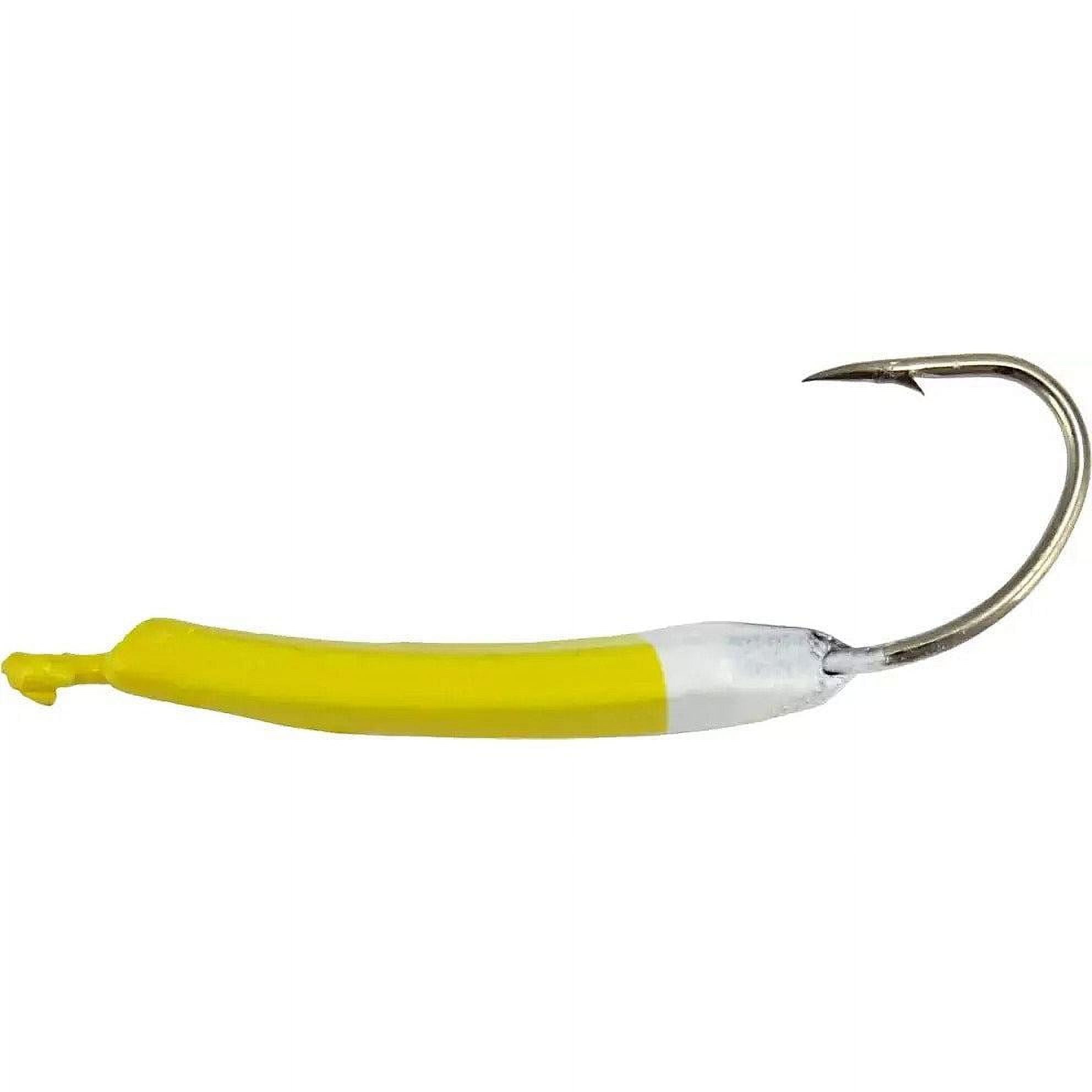 Buccaneer Wiggler Jig with Stinger Hook, Yellow & White, 1/4 oz, 3 ...