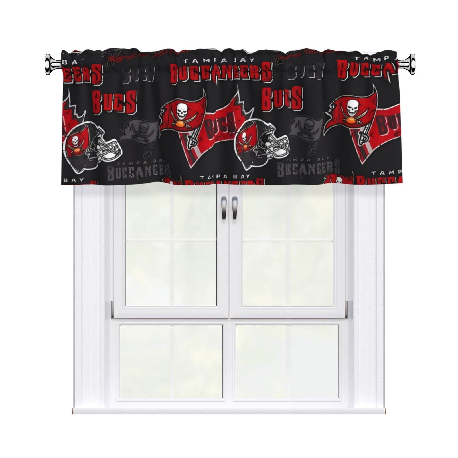 Buccaneers American Football Team Blackout Valance Curtains 54x18 in ...