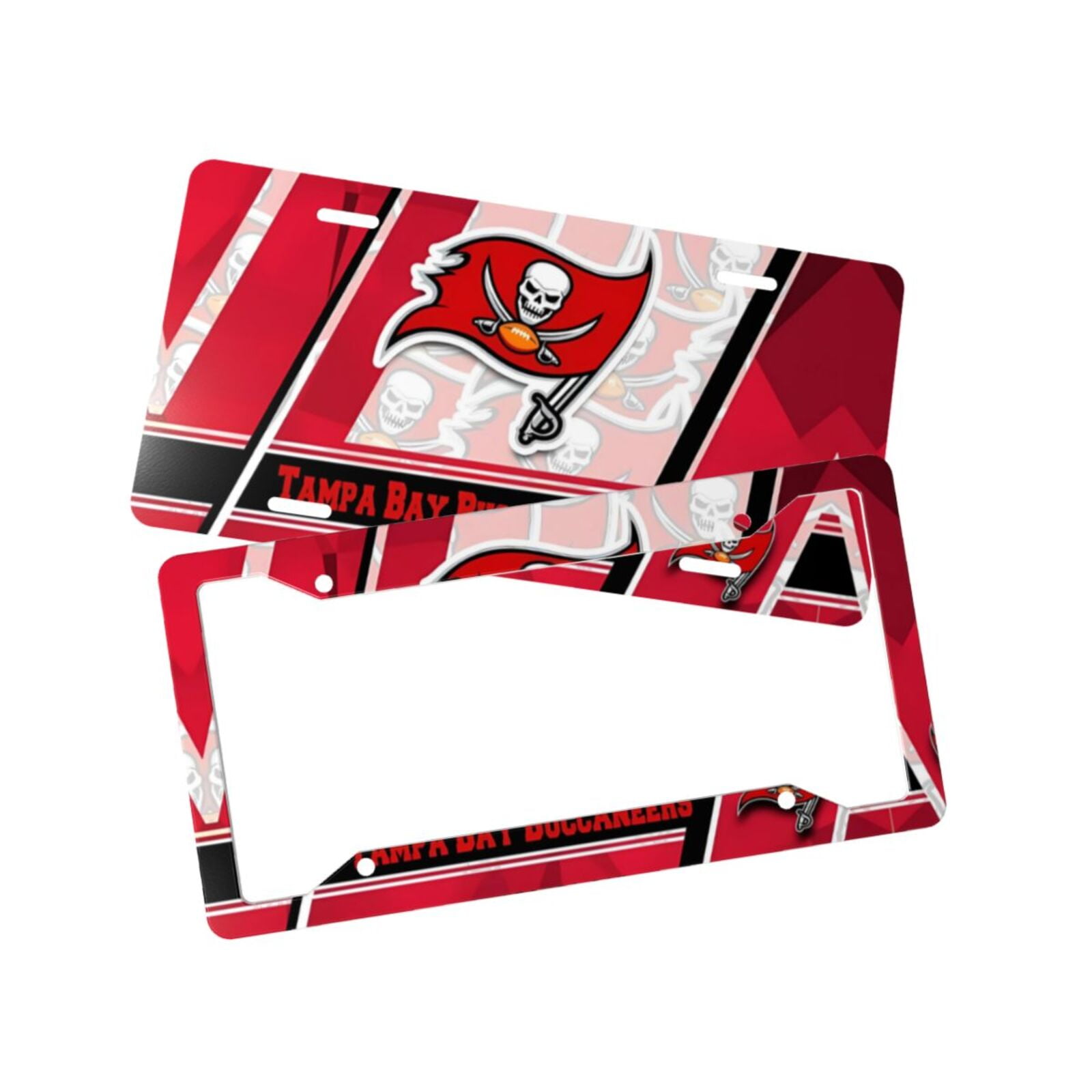 Buccaneers Car License Plate Aluminum Car Front Frames Tags With ...